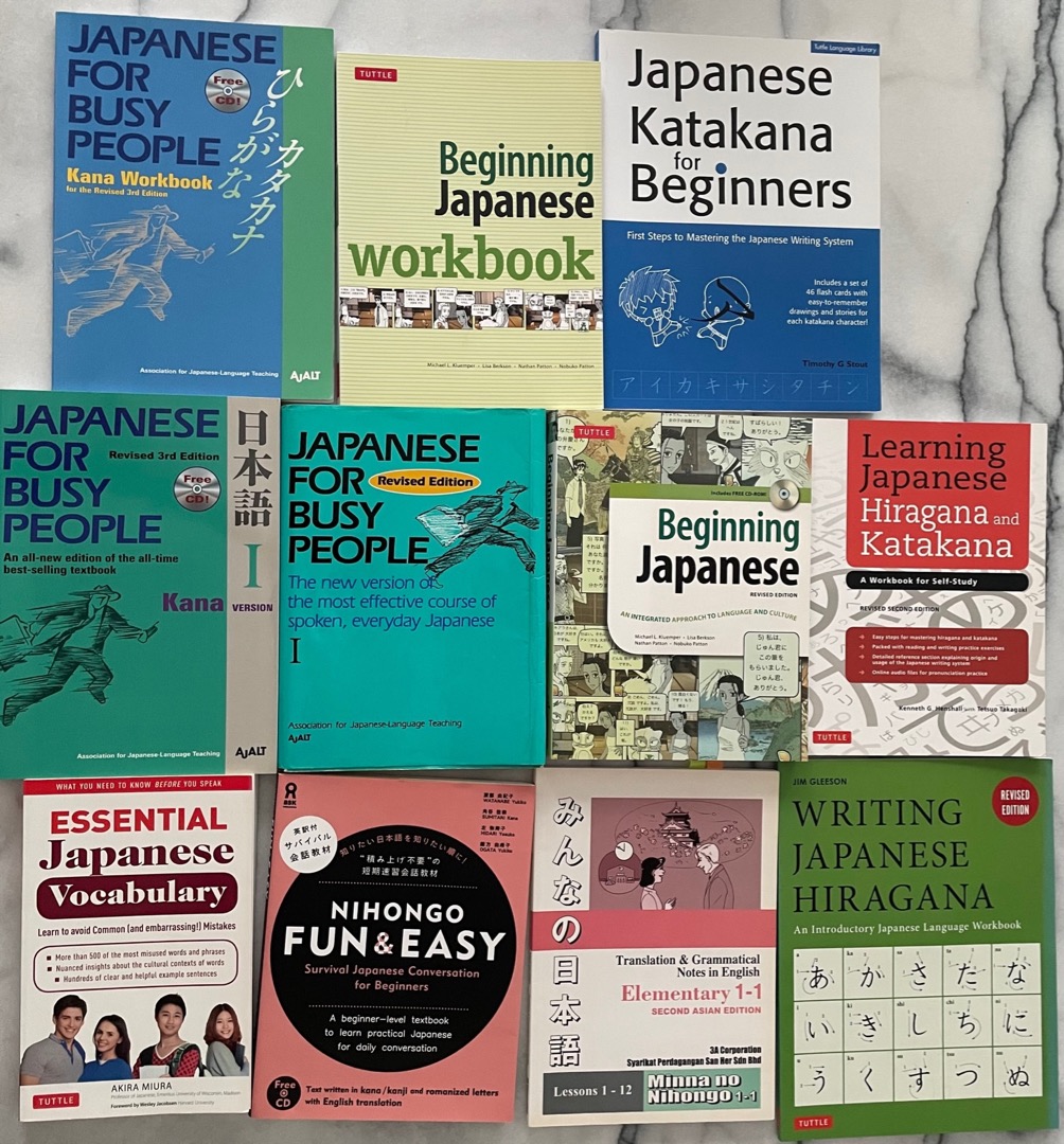 Japanese Basic learning books worth at least 300, Hobbies & Toys, Books ...