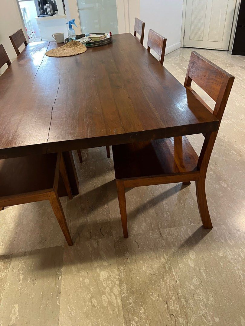 John Erdos Teak dining chairs, Furniture & Home Living, Furniture ...