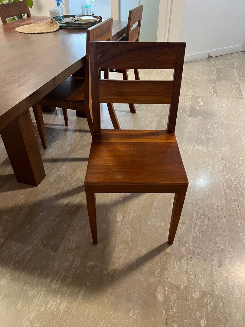 John Erdos Teak dining chairs, Furniture & Home Living, Furniture ...