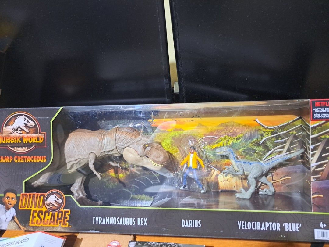 Jurassic World Camp Cretaceous Dino Escape 3 pack Tyrannosaurus Rex ...