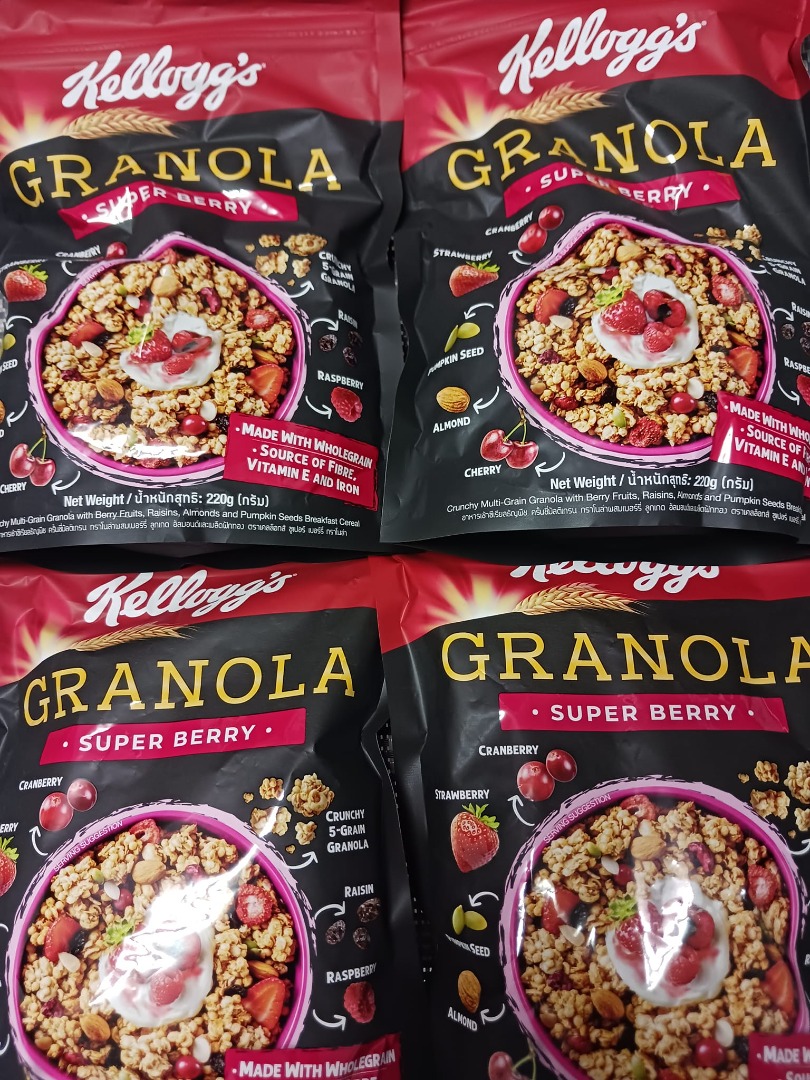 Kellogg's 家樂氏 Super Berry Granola 超級莓果纖穀脆 220 克 到期日 Dec 01,2023 (HSH ...