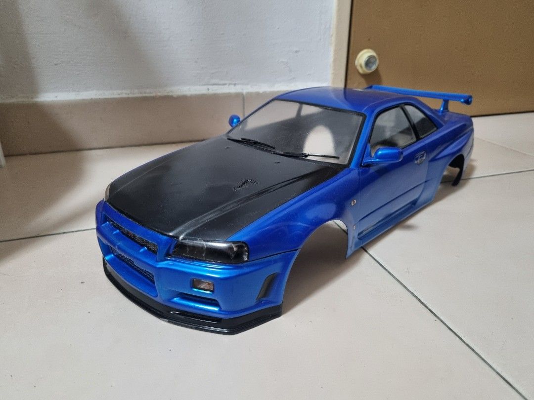 Killerbody rc drift touring 1/10 body nissan gtr r34, Hobbies & Toys ...