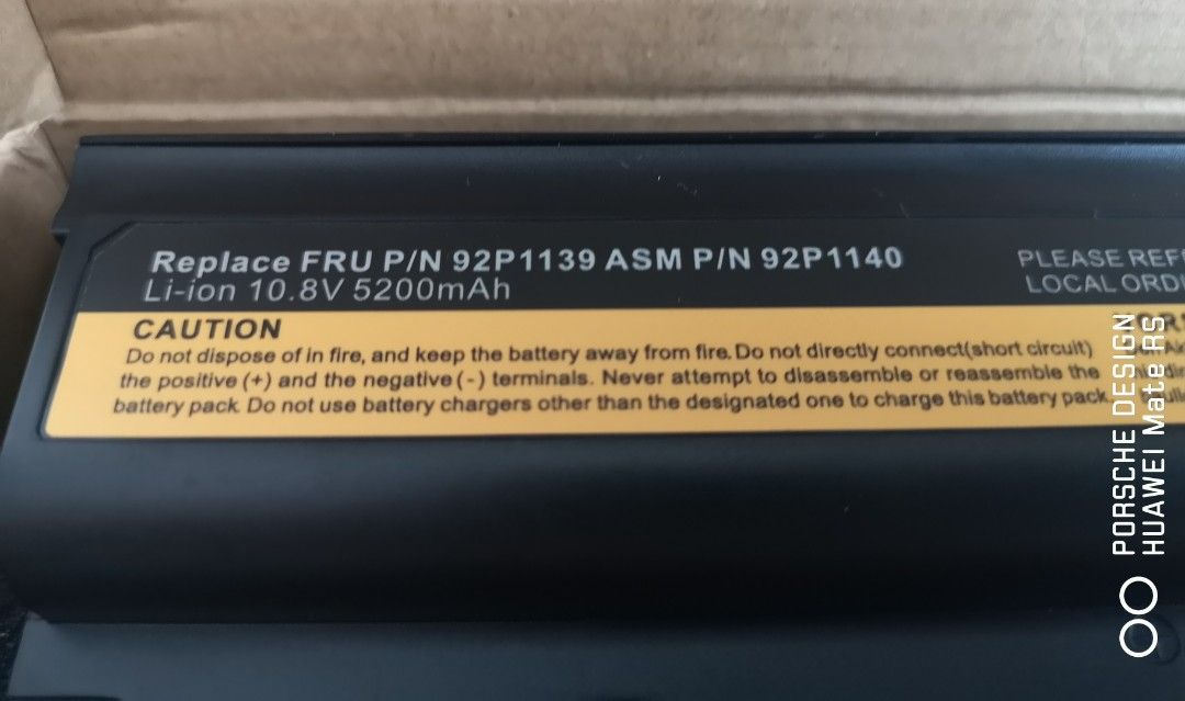 thinkpad battery T60 T61 W500 Z60 R60, Computers & Tech, Parts ...