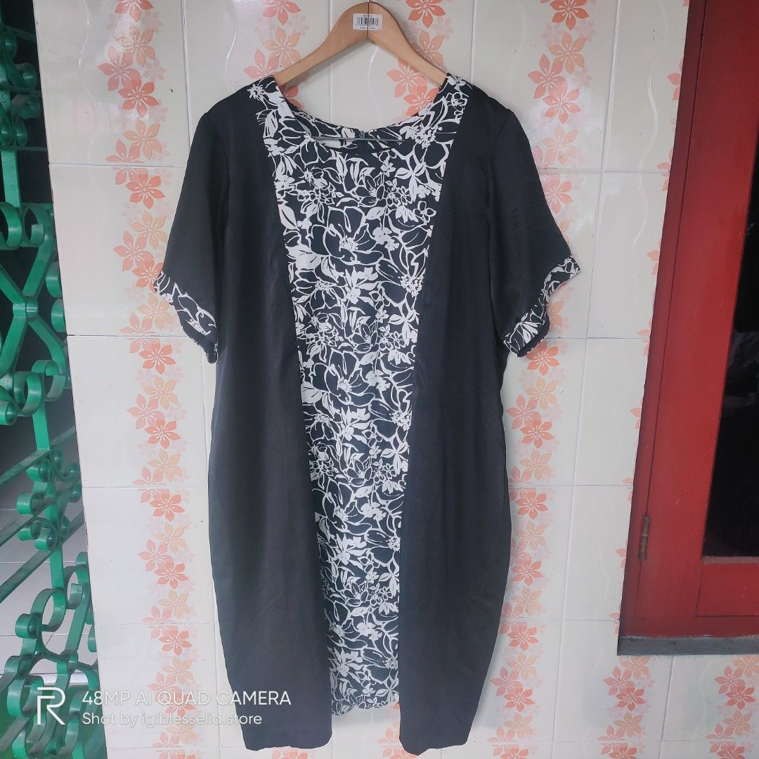 LD128 TAILOR Dress Batik Custom Dress Batik Jumbo Batik Jumbo batok Big ...