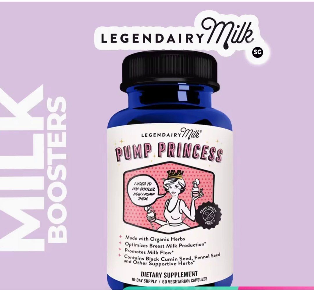 Legendairy Milk Pump Princess Dietary Supplement Capsules 180s, Babies ...