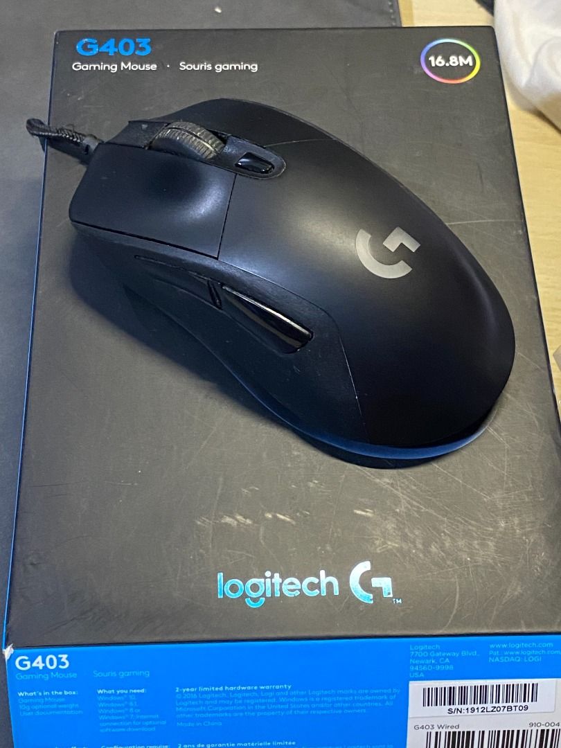 Logitech G403 Mouse Original, Computers & Tech, Parts & Accessories ...