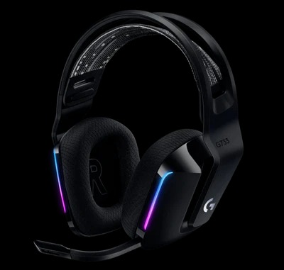 LOGITECH G733 LIGHTSPEED WIRELESS RGB GAMING HEADSET (BLACK), Audio ...