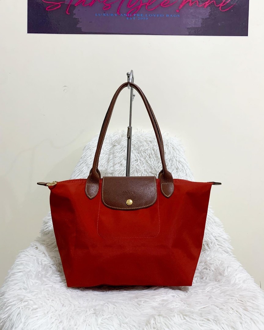 longchamp small long handle, Luxury, Bags & Wallets on Carousell