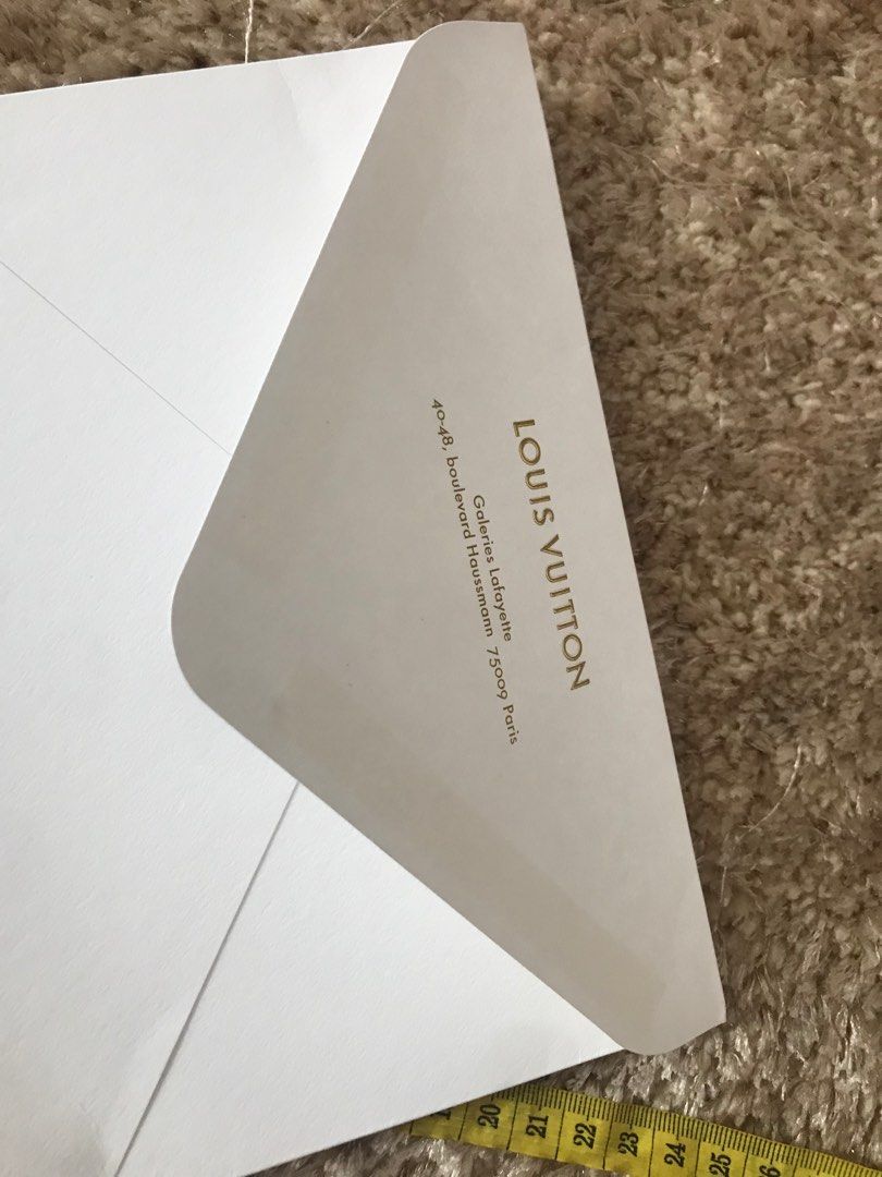 Louis Vuitton LV envelope amplop card auth ucapan greeting bday card ...
