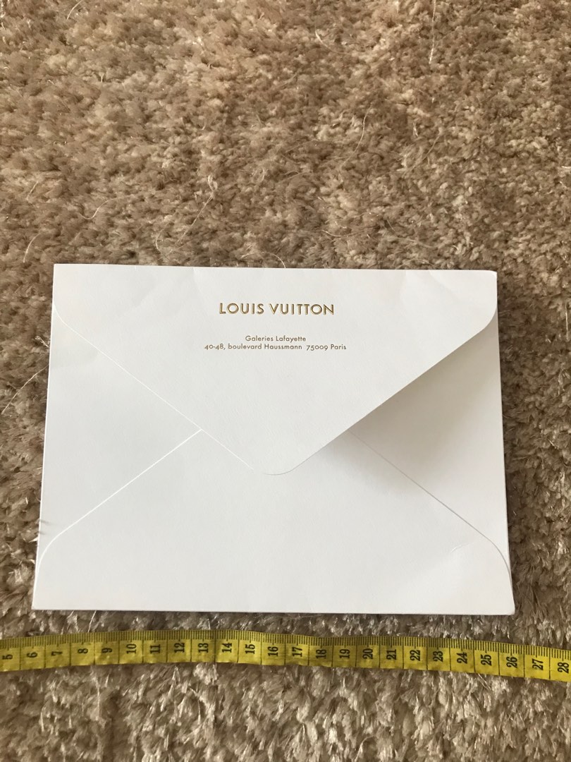 Louis Vuitton LV envelope amplop card auth ucapan greeting bday card ...