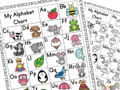 Lowercase and Uppercase Alphabet Chart, Hobbies & Toys, Stationery ...
