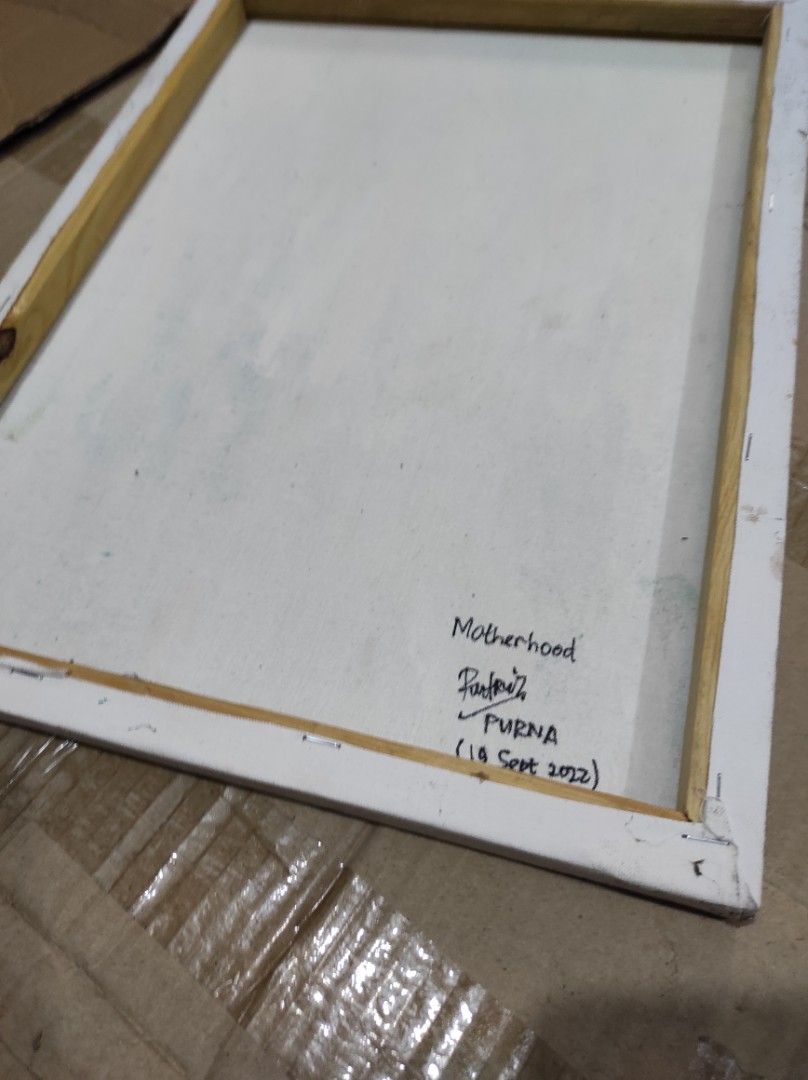 Lukisan Kanvas Acrylic 100% Asli (BUKAN PRINTING) 30x40-MOTHERHOOD, Desain & Kerajinan Tangan ...
