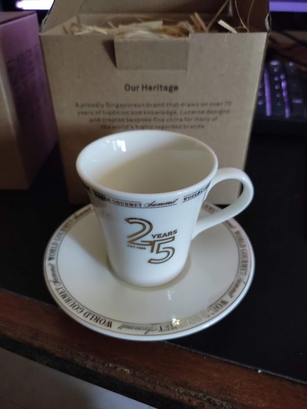 Luzerne Espressor Cup + Saucer (25th Year World Gourmet Summit) x 2 ...