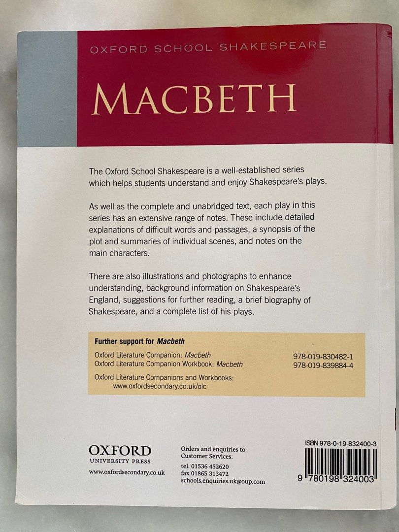 Macbeth by William Shakespeare, Hobbies & Toys, Books & Magazines ...
