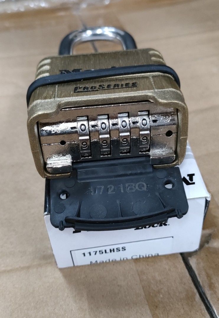 Master lock Pro Series Combination Padlock with Resettable Four Digits ...
