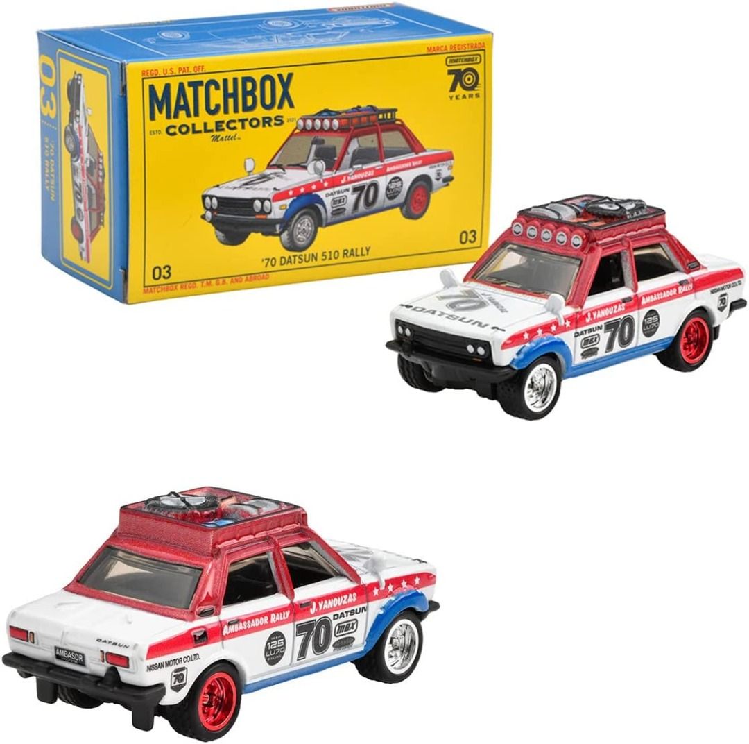 MATCHBOX 70TH 1978 DODGE MONACO POLICE/ DATSUN 510 RALLY/ DODGE MONACO ...