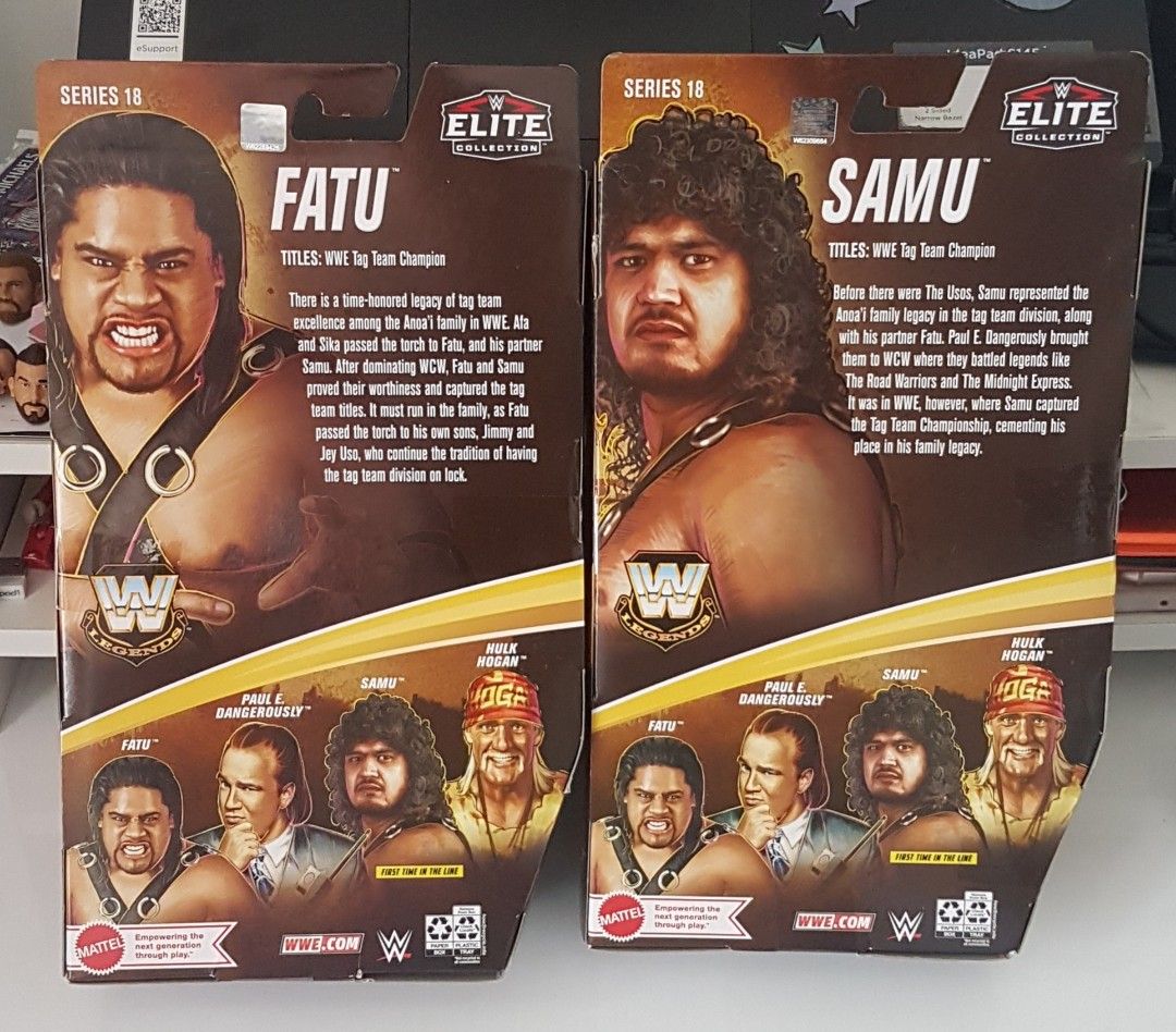 Mattel WWE Elite Legends series 18 Fatu/Samu Anoa'i Family Legacy! WWE ...