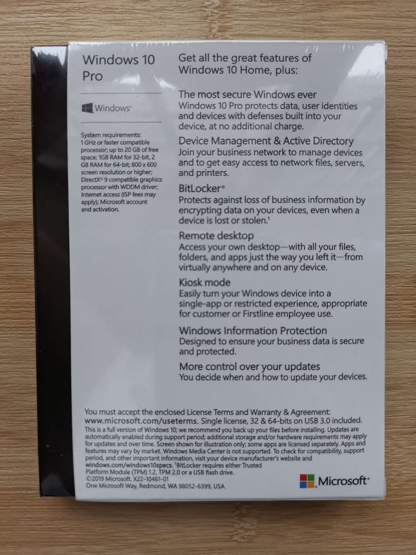 Microsoft Widows 10 Pro Lifetime Retail USB Version Physical Pack ...