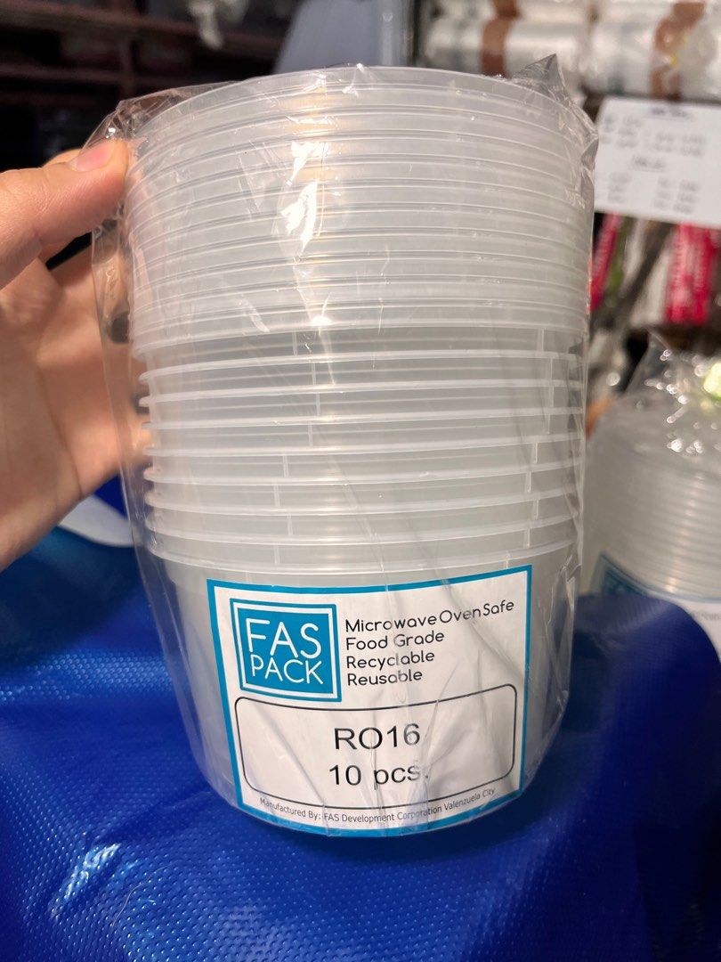 Microwavable Container 16oz - FASPACK, Furniture & Home Living ...