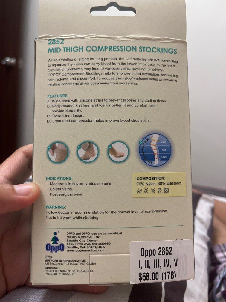 Mid thigh compression stockings/socks, Babies & Kids, Maternity Care on ...