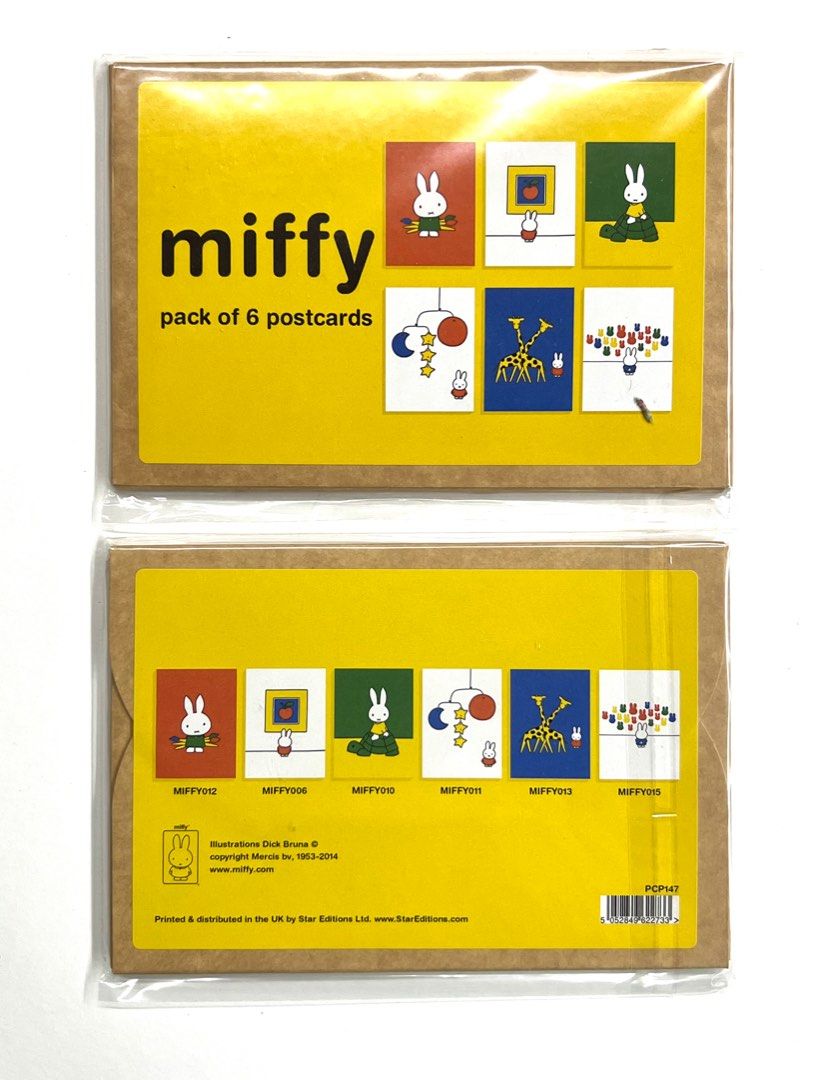 Miffy postcard set, Hobbies & Toys, Memorabilia & Collectibles, Stamps & Prints on Carousell