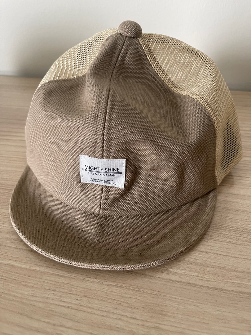 Mighty Shine Beige Trucker Cap / Hat (Made In Japan), Men's Fashion ...