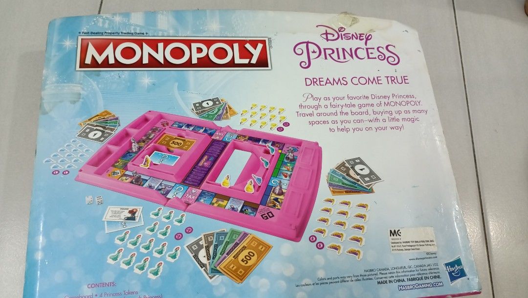Monopoly disney Princess, Hobbies & Toys, Toys & Games on Carousell