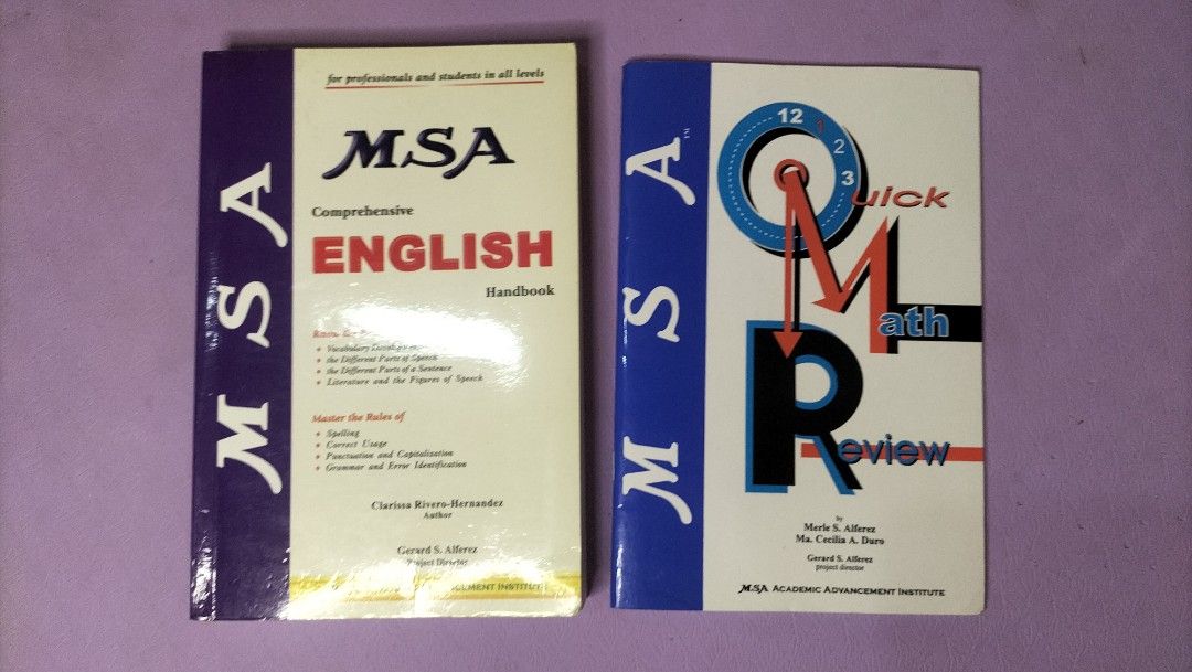 MSA College and SAT Reviewer, Hobbies & Toys, Books & Magazines ...