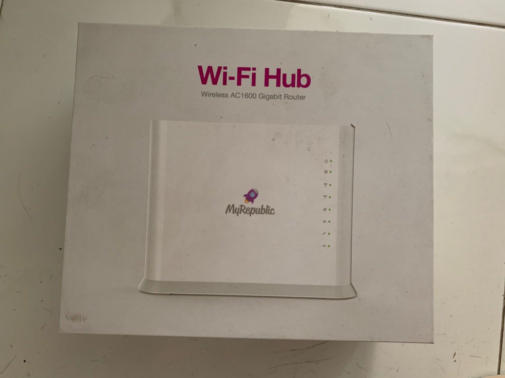 MyRepublic AC1600 Gigabit Router Wi-Fi Hub, Computers & Tech, Parts ...
