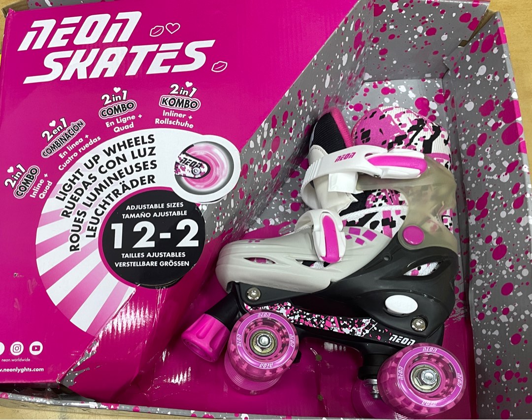 Neon Combo Skates 2in1, Sports Equipment, Sports & Games, Skates ...