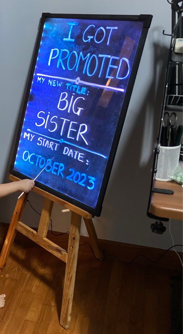 Neon LED Writing Board, Furniture & Home Living, Home Decor, Other Home ...