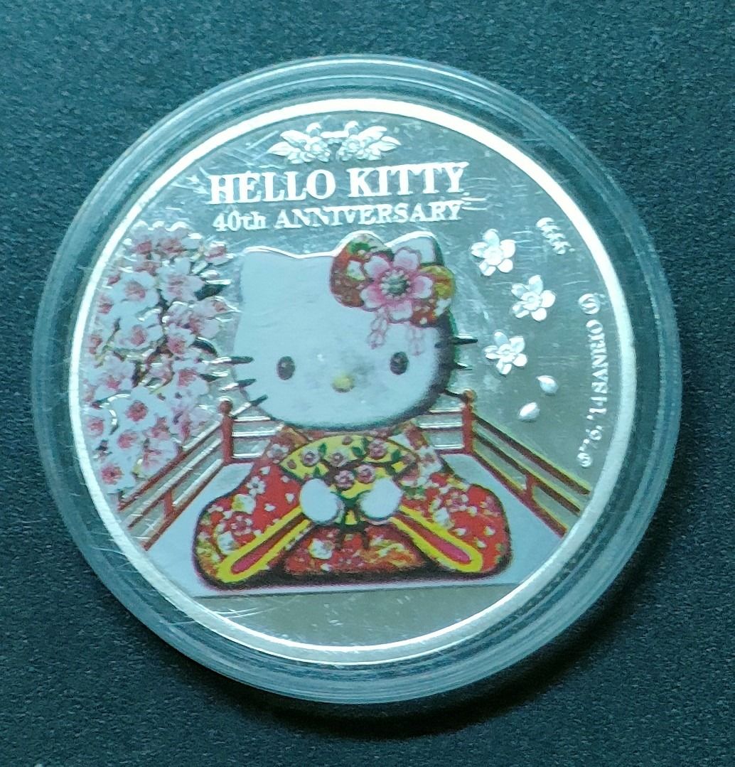 New Zealand QE II Hello Kitty 40th Anniversary Silver Medal 2014 ...