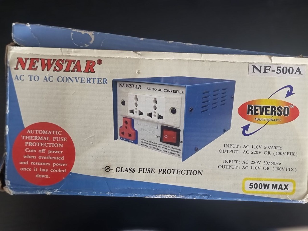 NEWSTAR NF-500A AC TO AC CONVERTER, TV & Home Appliances, Electrical ...