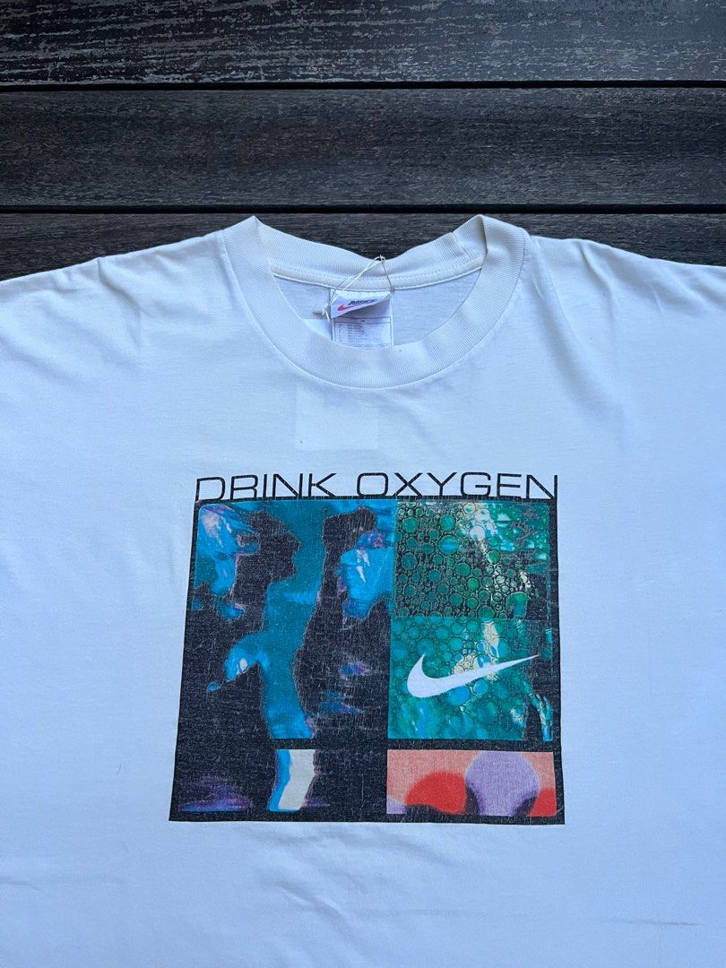 NIKE 90s DRINK OXYGEN TEE, Men's Fashion, Tops & Sets, Tshirts & Polo Shirts on Carousell