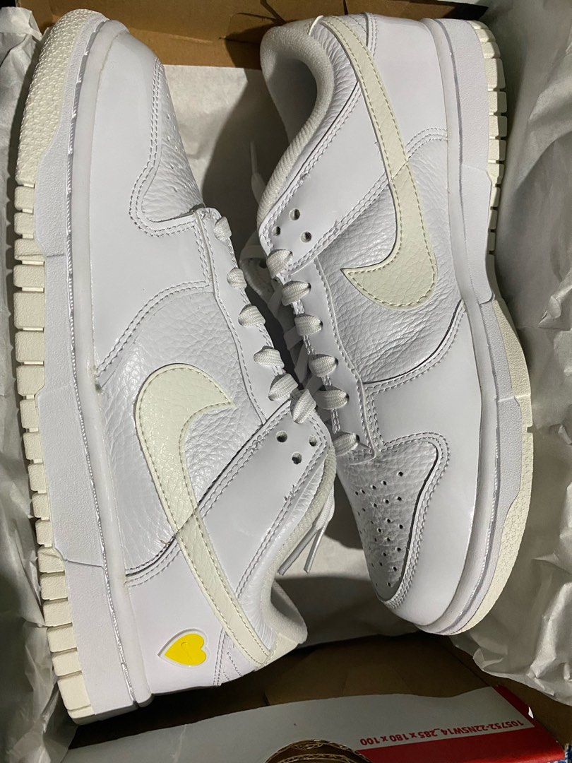 Nike Dunk Low Yellow Heart, Women's Fashion, Footwear, Sneakers on ...