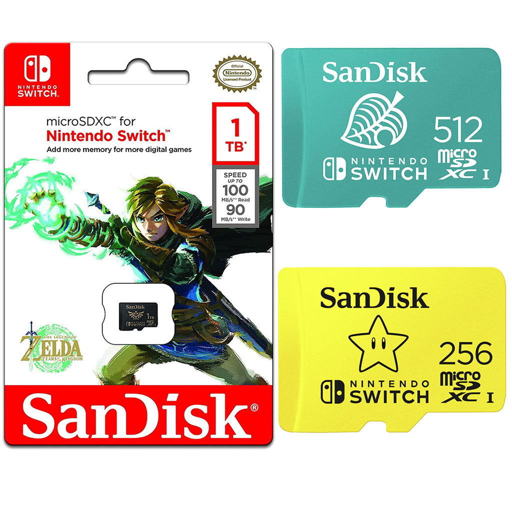 Nintendo Switch Micro SD Card 1TB 512GB 256GB Memory Video Gaming
