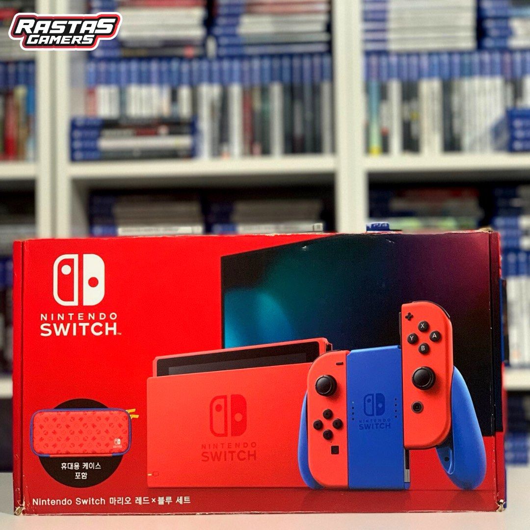 Nintendo switch v2 mario edition, Video Gaming, Video Games, Nintendo ...