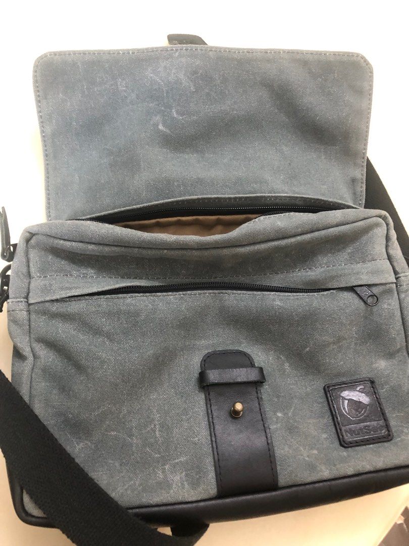 NutSac Satchel 11 (Coal), Men's Fashion, Bags, Sling Bags on Carousell