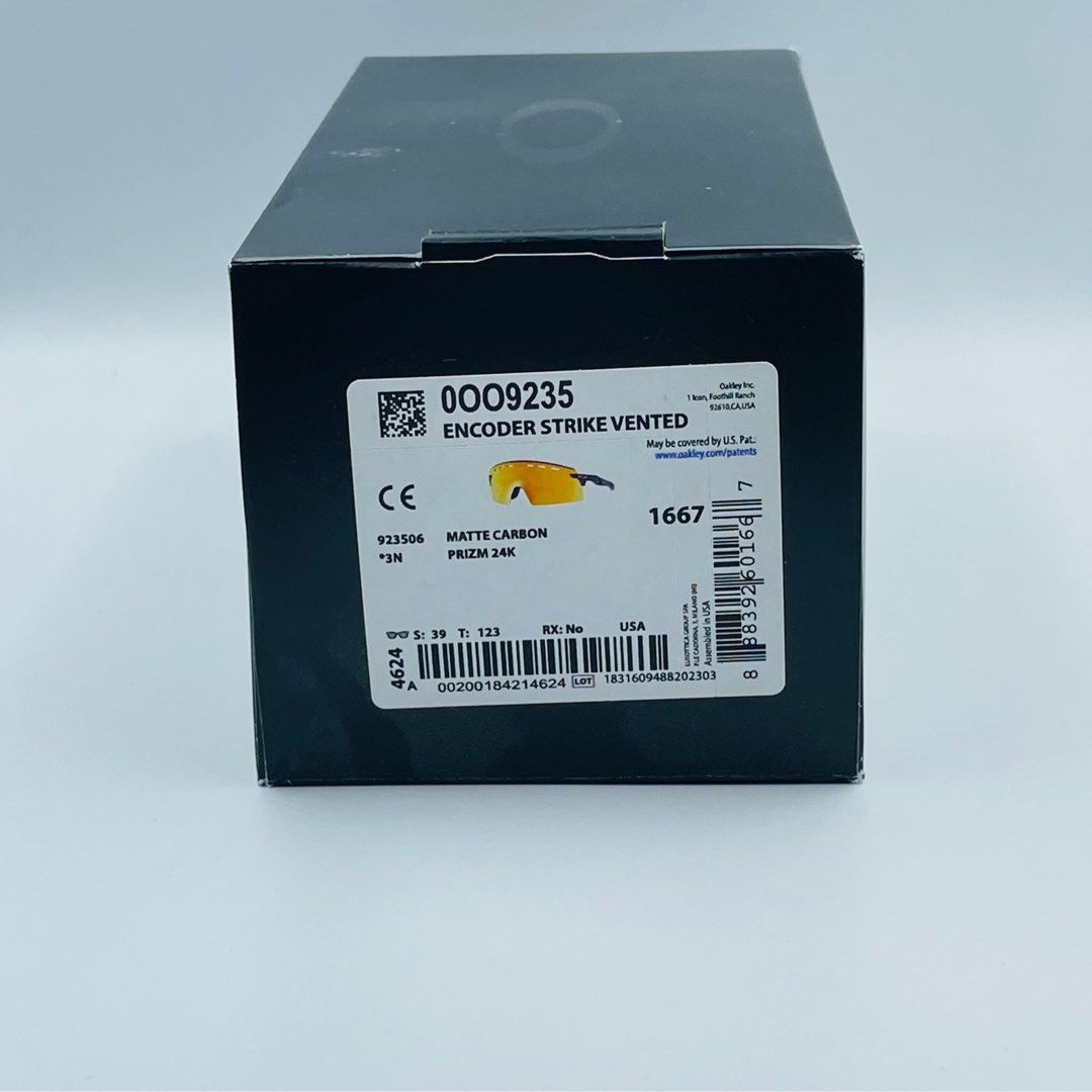 Oakley Encoder Strike Vented Matte Carbon w/ Prizm 24k, Men's Fashion ...