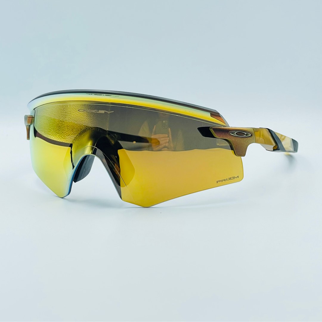 Oakley Encoder Transparent Light Curry w/ Prizm 24k, Men's Fashion ...