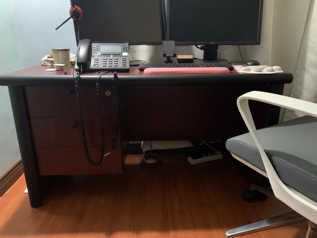 Office table with drawers from BLIMS (USED, slight damage) NEGOTIABLE ...