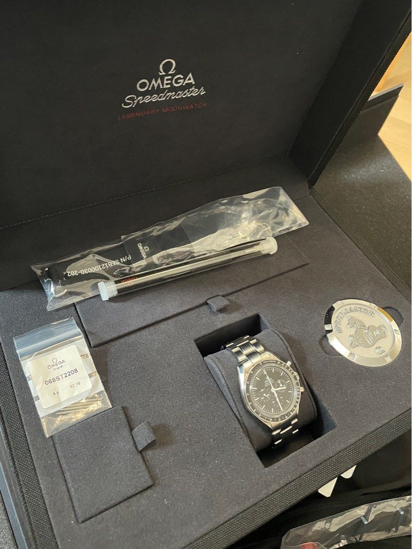 Omega Speedmaster Moonwatch 1863 Sapphire sandwich big box, 名牌, 手錶 ...