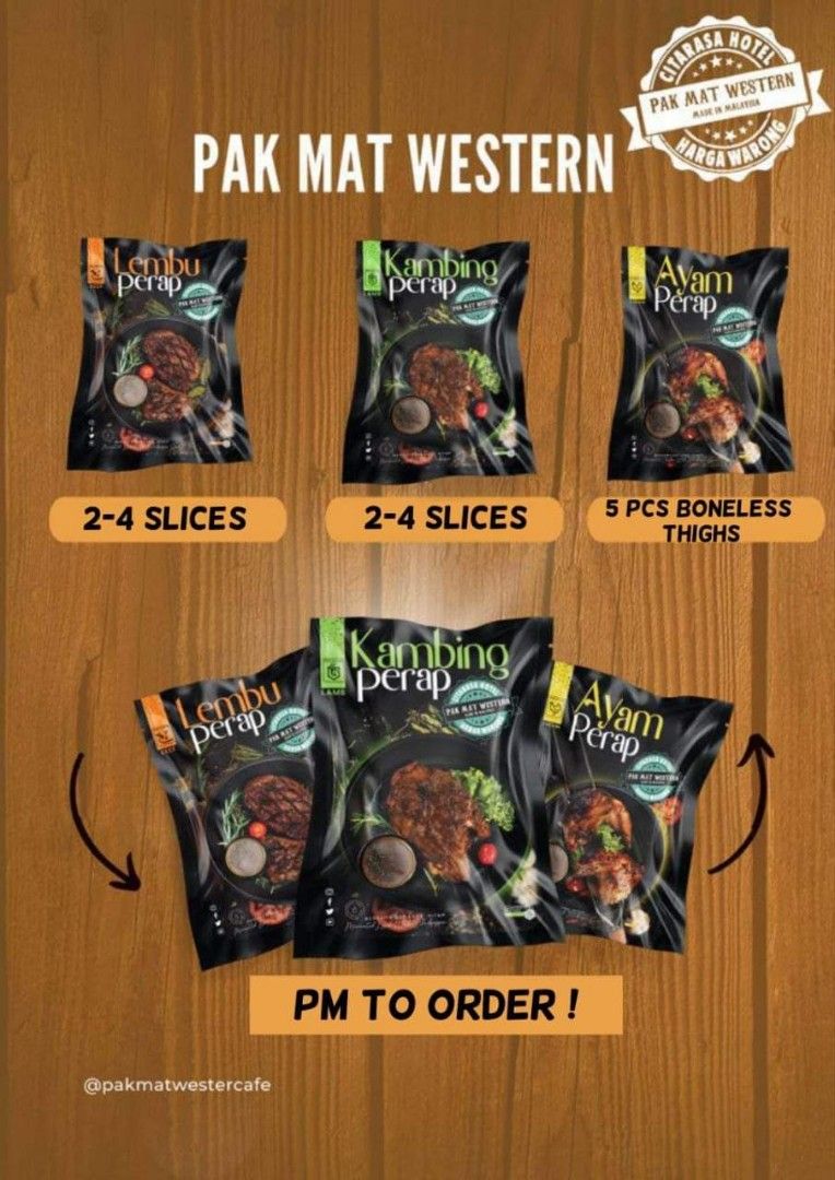 [INSTOCK] Pak Mat Western Daging Perap (Marinated Meat) Lamb/Beef ...