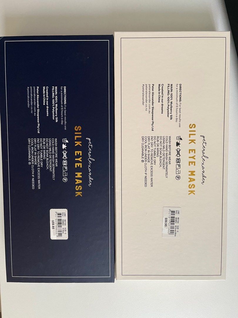 Peter Alexander silk eye masks, Women's Fashion, New Undergarments ...