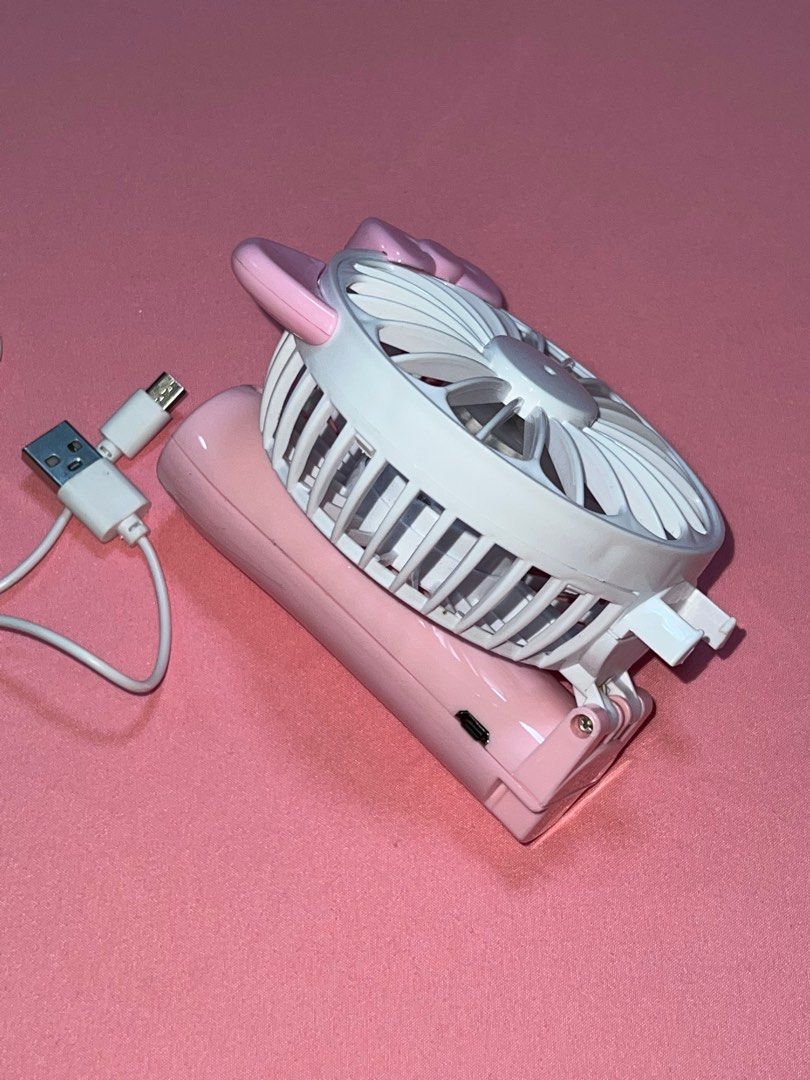 pink portable fan, Furniture & Home Living, Lighting & Fans, Fans on ...