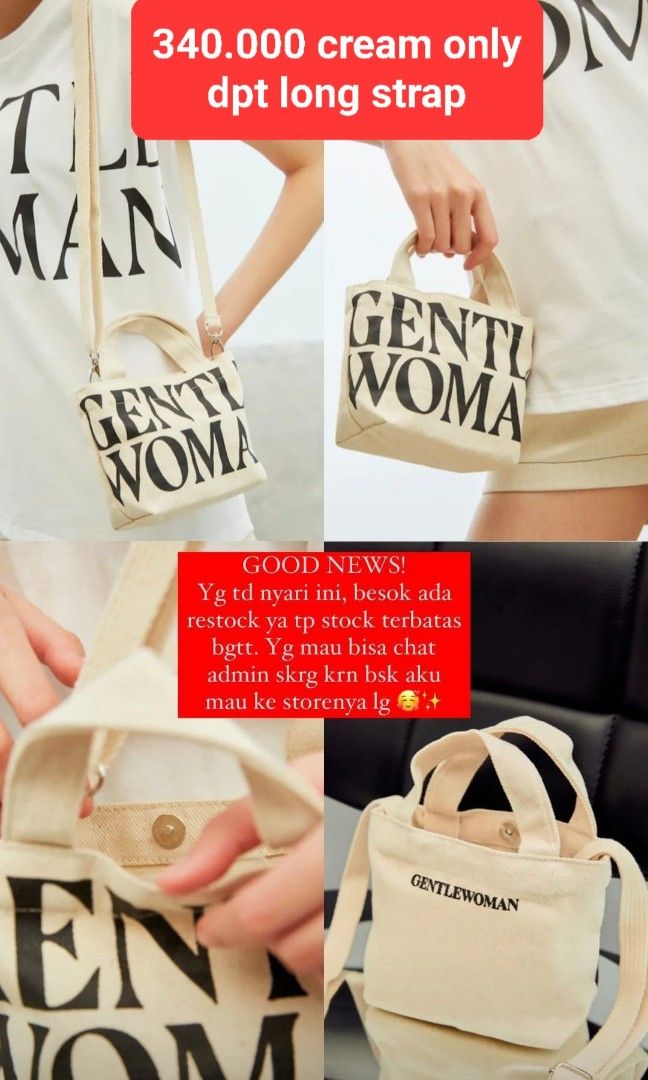 Po dan Jastip Gentle Woman Original, Barang Mewah, Tas & Dompet di Carousell