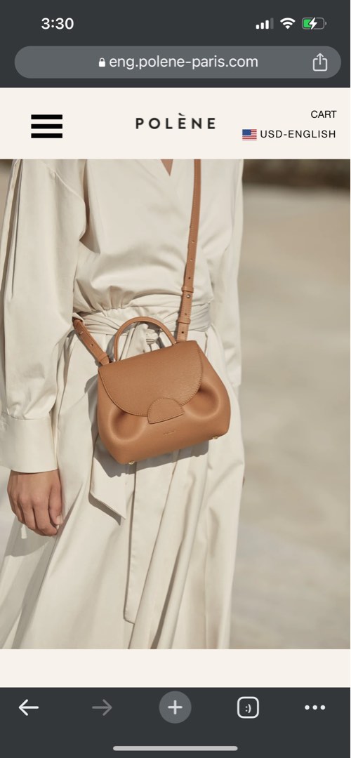 Polene Numero Un Nano bag in Tan, Women's Fashion, Bags & Wallets ...