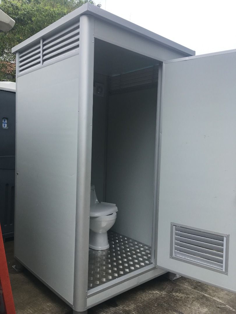 PORTALET PORTABLE TOILET WHITE 1100 X 1100 X 2300MM, Commercial ...