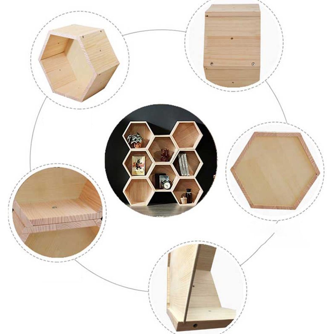 Presenthem Honeycomb Wall Display Shelf - Enhance Your Space with ...