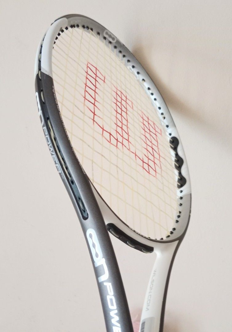 Pristine condition Wilson racket,new strings,balls and tennis racquet ...